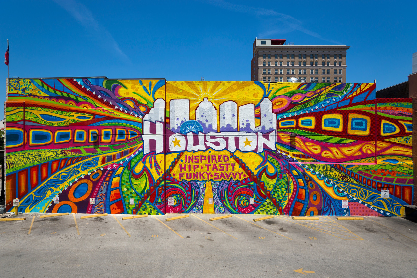 Iconic 'Houston Is Inspired' Downtown Mural Celebrates 10-Year Anniversary